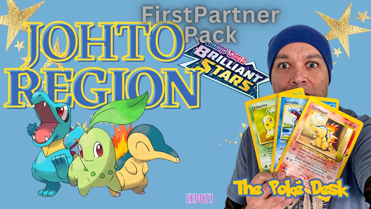 Opening First Partner Pack - Johto Region & Brilliant Stars sleeved ...