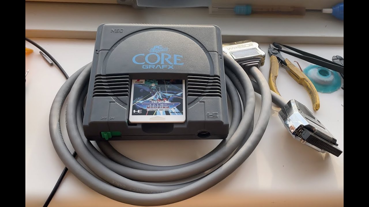 Making a custom PC Engine amp SCART cable for the expansion port - YouTube