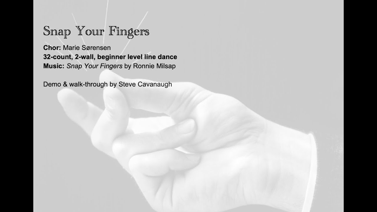 Snap Your Fingers line dance - YouTube