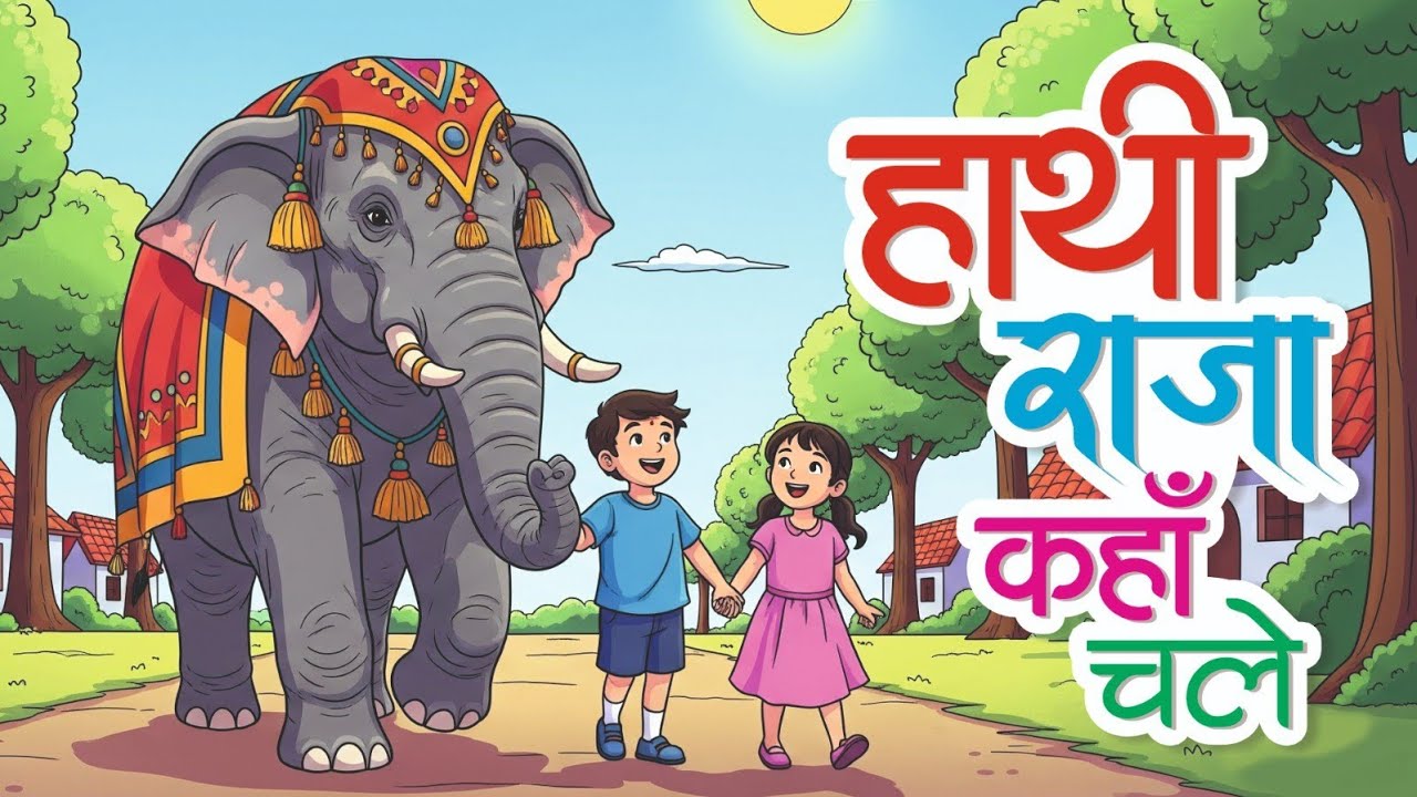 हाथी राजा कहाँ चले | Hathi Raja Kahan Chale | Hindi Nursery Rhymes ...