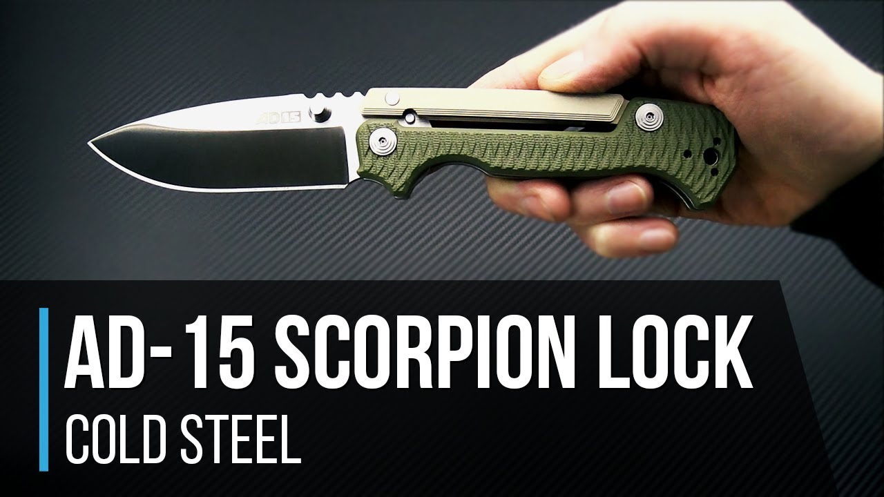 Cold Steel Demko AD-15 Scorpion Lock Folder Overview - YouTube