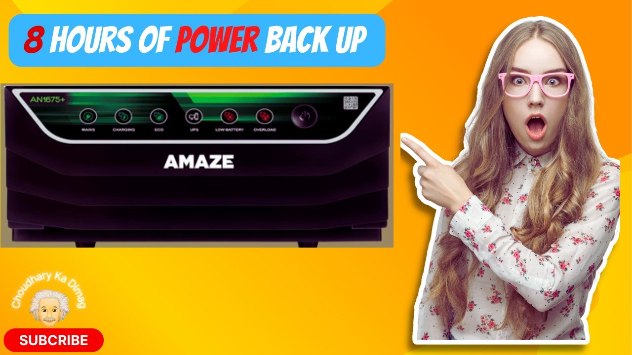 Amaze AN1575+ Inverter UPS, For Home & Office - YouTube