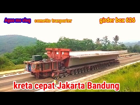 PERJALANAN COMETTO TRANSPORTER  MENGIRIM GIRDER BOX KE TUNEL 9 WALINI