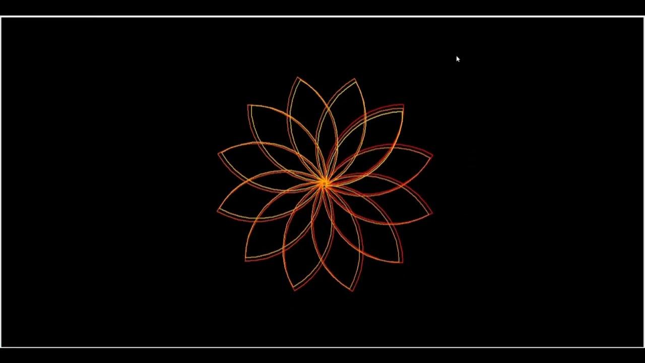 Beautiful Flower Design with Python Turtle 06 #python #turtle #python ...