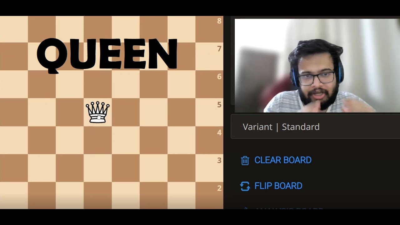 Introduction to Queen in Chess | Digital Chess Board | Beginner Guide ...