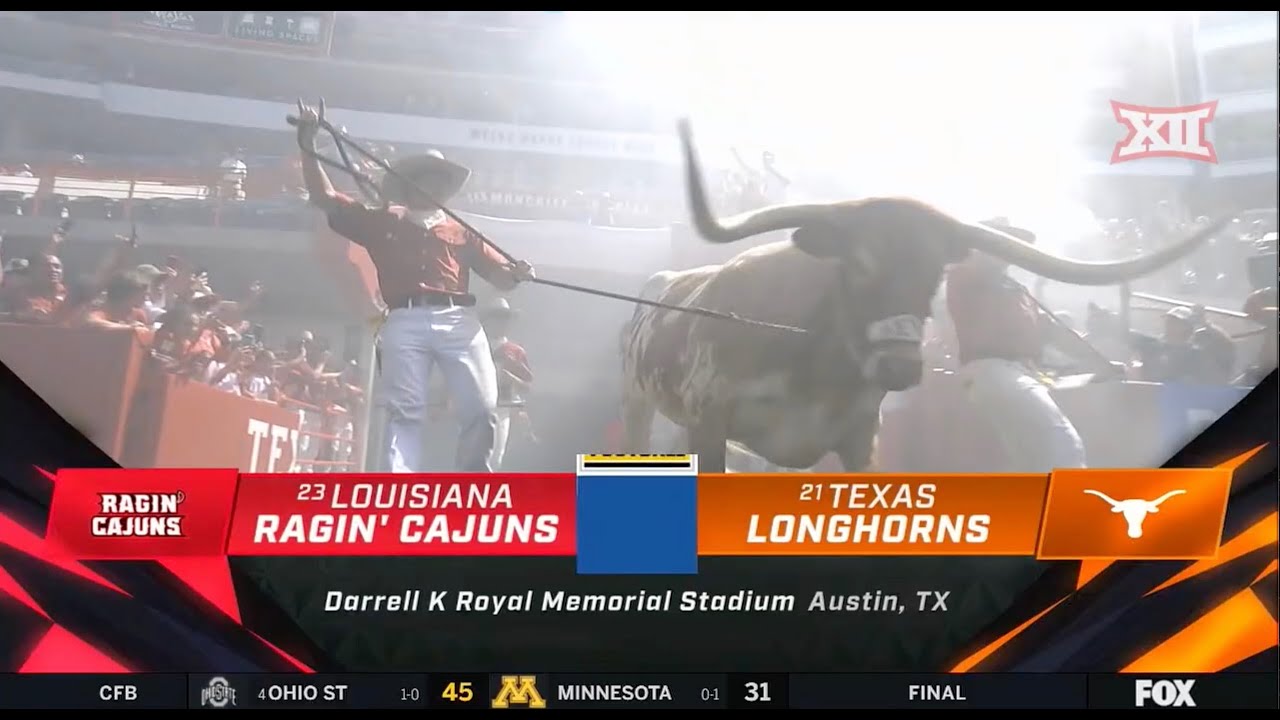 No. 23 Louisiana vs No. 21 Texas Football Highlights - YouTube