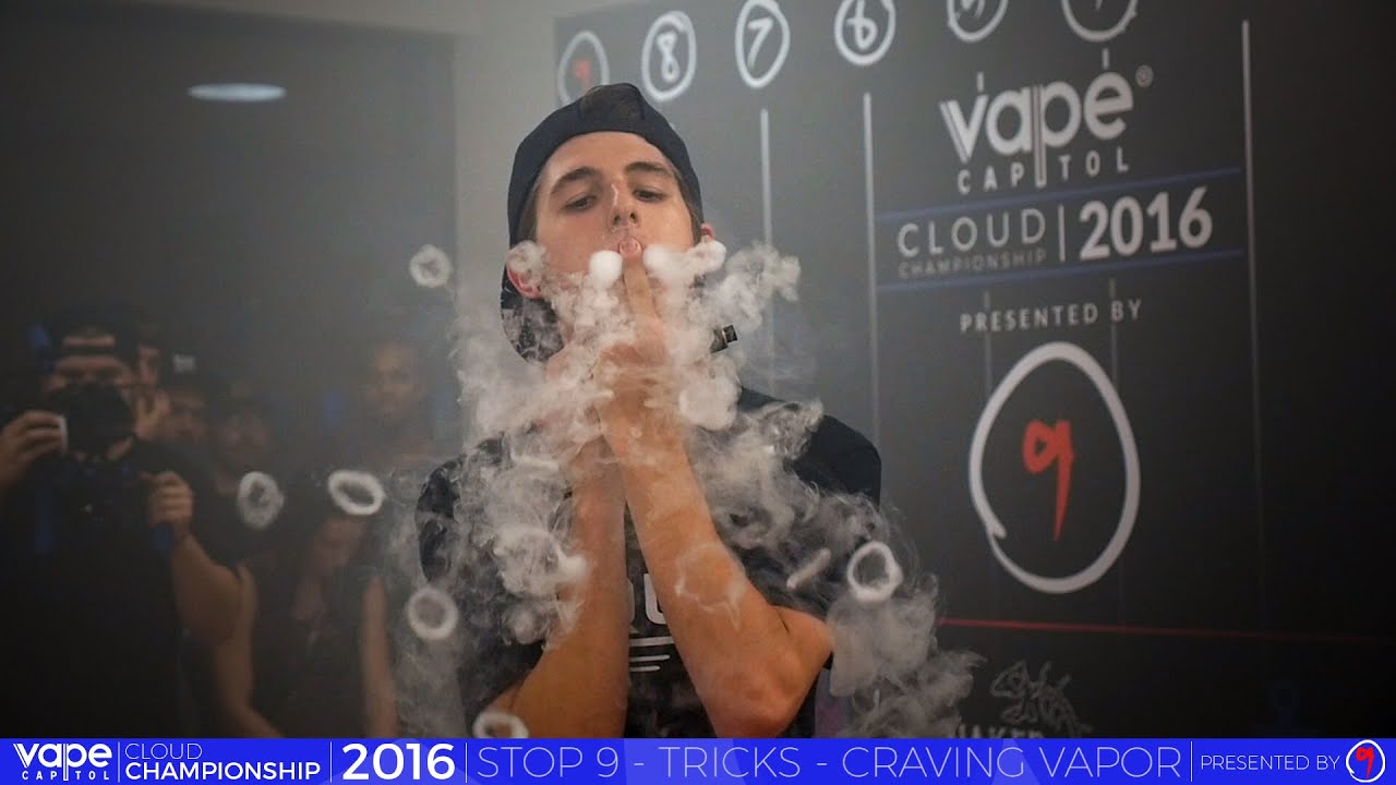 VC Cloud Championship 2016 - Craving Vapor - Vape Tricks - YouTube