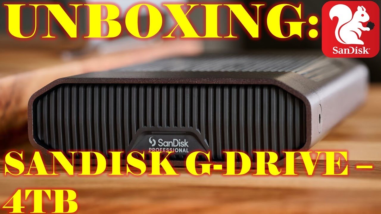 UNBOXING: HARD DISK SandDisk Professional G-Drive 4 Tb - ITA - YouTube