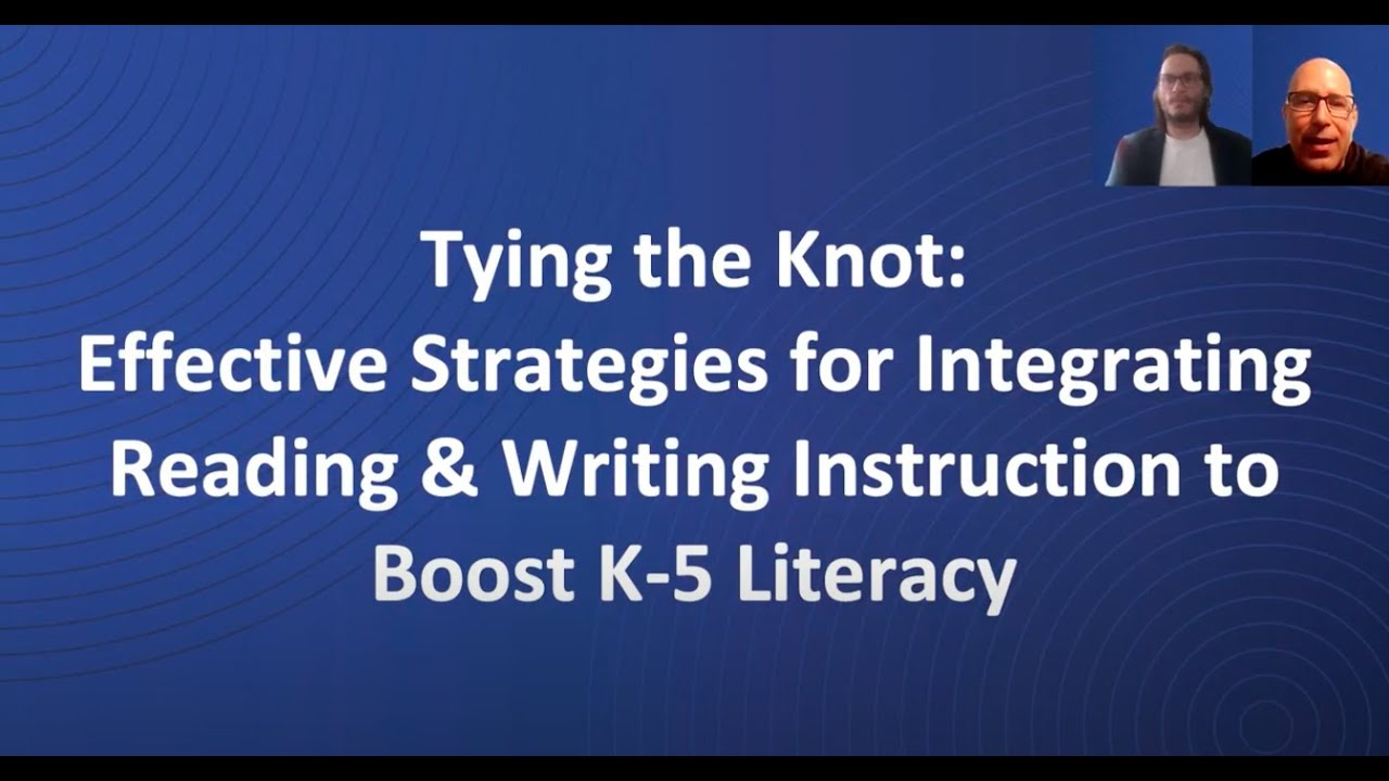 Tying The Knot: Integrating Reading And Writing To Boost Literacy ...