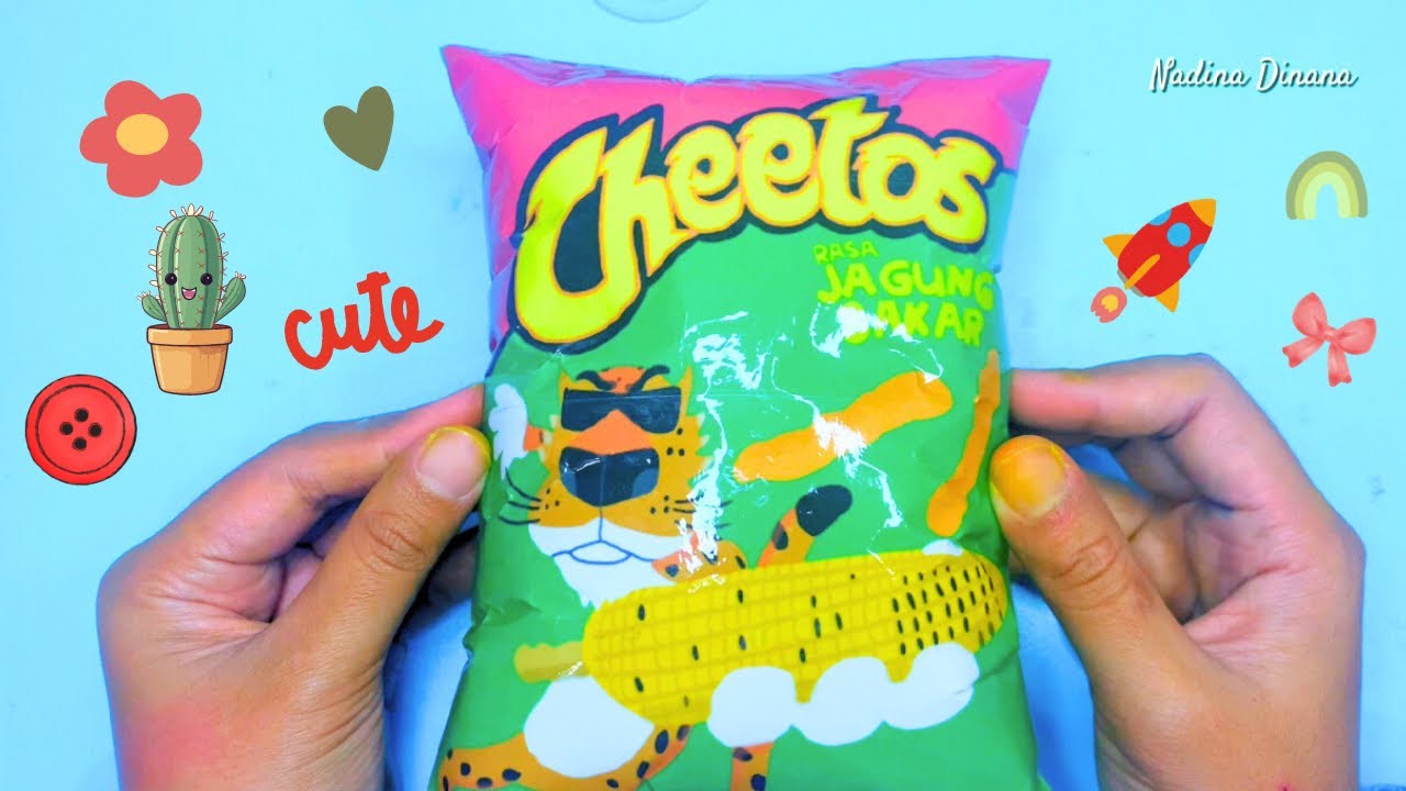 CARAKU MENGGAMBAR DAN MEMBUAT PAPER SQUISHY CHEETOS JAGUNG BAKAR - YouTube