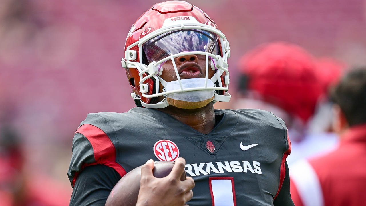 SEC Mike thinks Razorbacks' KJ Jefferson best quarterback in SEC - YouTube
