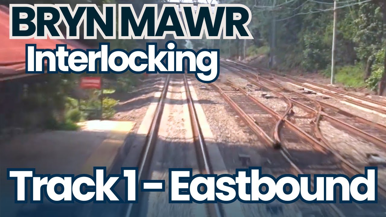 BRYN MAWR Interlocking Track 1 Eastbound - Amtrak Keystone Corridor ...