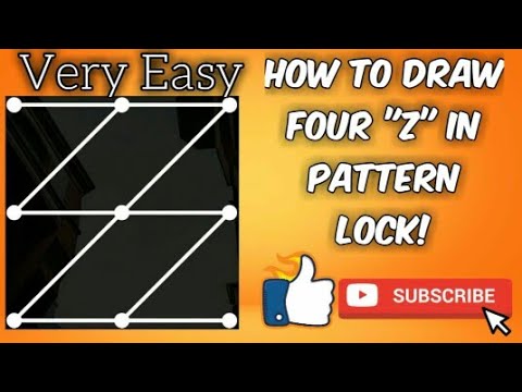 How to draw four "Z" in pattern lock. || From #TechNoMasoom - YouTube