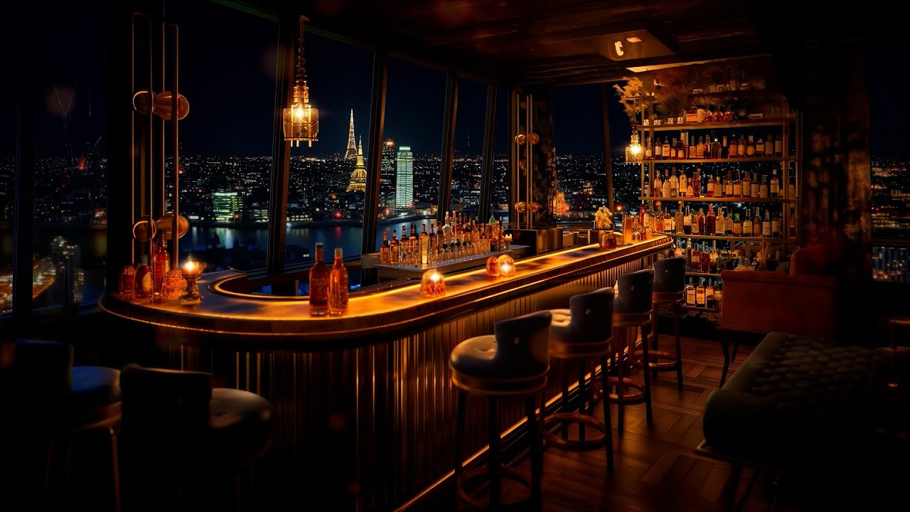 Luxury Jazz Bar & Smooth Jazz Instrumental Music in Cozy Bar Ambience ...