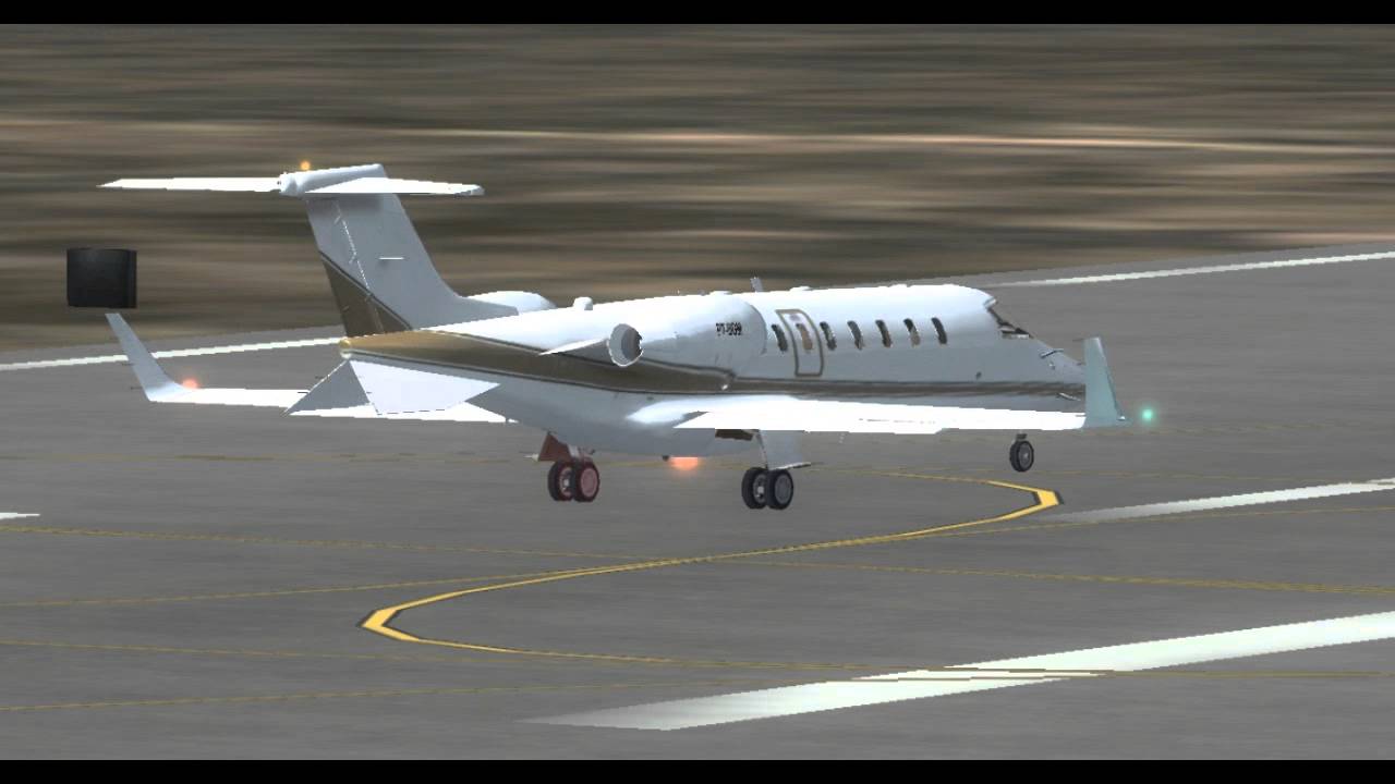 [FSX] Learjet 45 - IFR Flight from Dallas/DFW to Los Angeles/LAX - YouTube