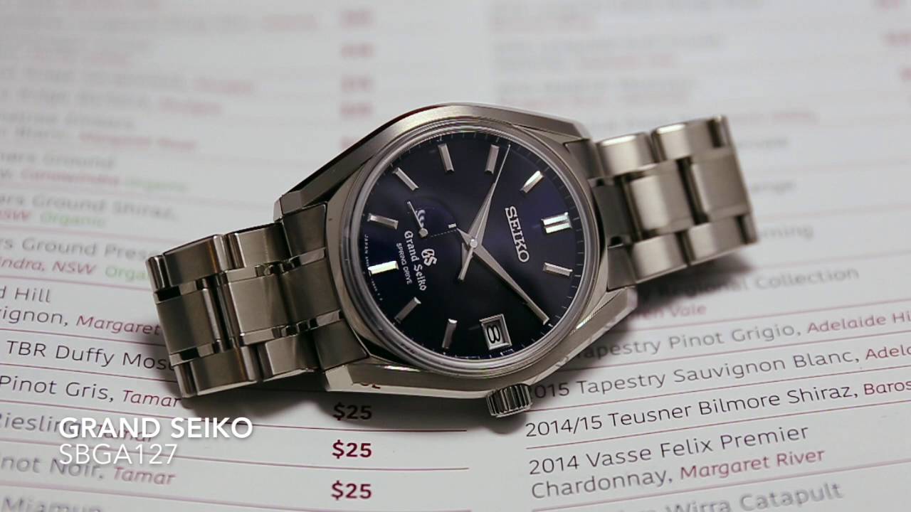 Grand Seiko SBGA127 Spring Drive Limited Edition - YouTube
