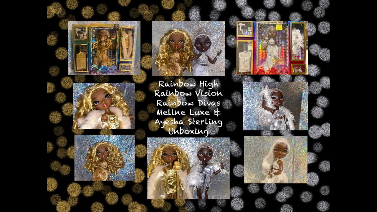 Rainbow High Rainbow Divas Meline Luxe and Ayesha Sterling Unboxing ...