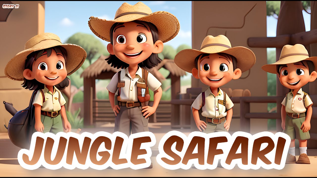 Sarah, Ben, and Lily & Wild Animals | Jungle Safari | English stories ...
