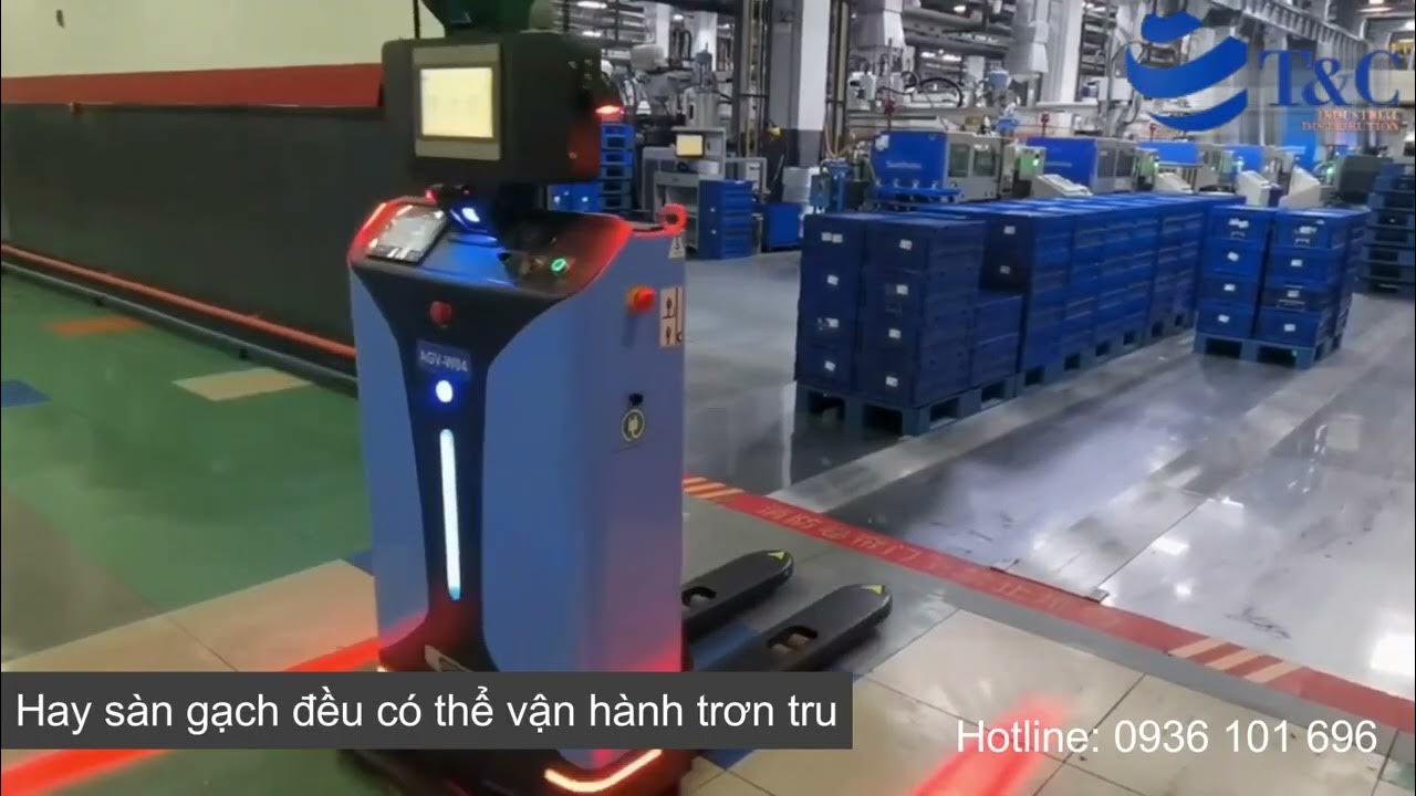 AMR/AGV Xe tự hành nâng và chuyển Pallet SEER SFL-CDD14 SLAM - YouTube