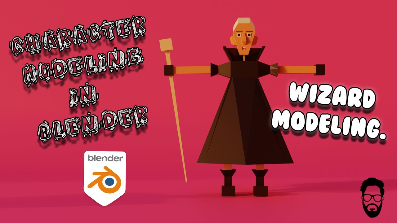 wizard character modeling in blender-mds design - YouTube