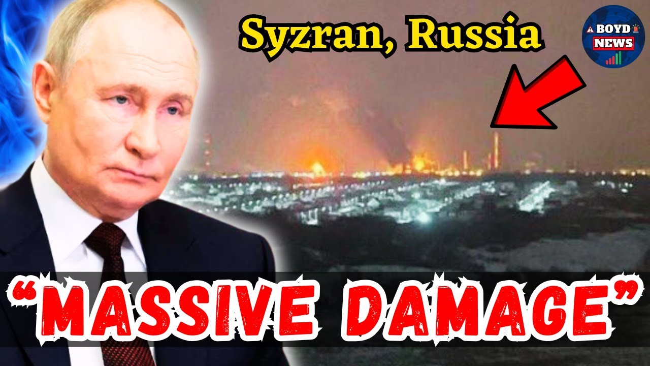 UKRAINIAN DRONES SMASH RUSSIA'S SYZRAN OIL REFINERY | MASSIVE ATTACK ON ...