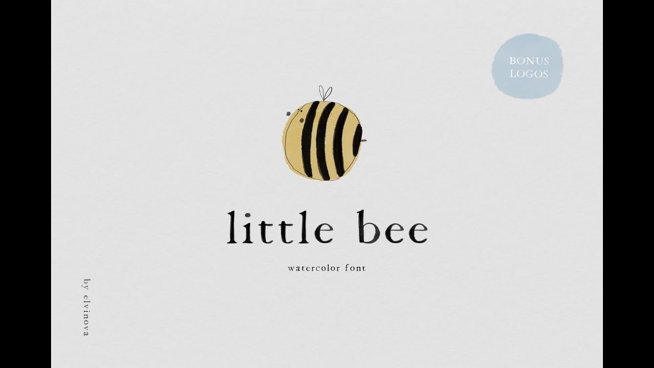 Kids Watercolor Font | Cute Typography for Kids: Roster Fonts ...