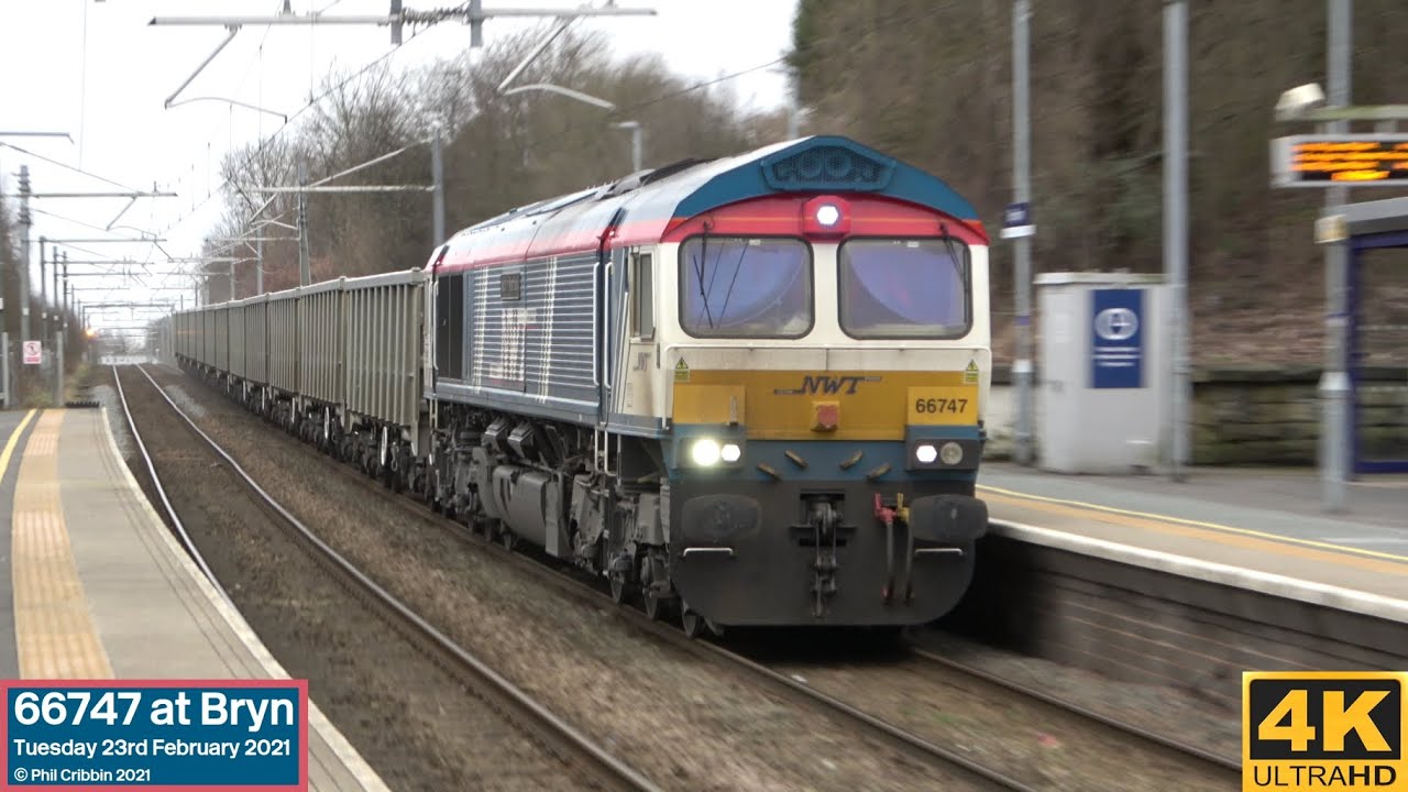 66747 at Bryn - 23rd February 2021 - YouTube