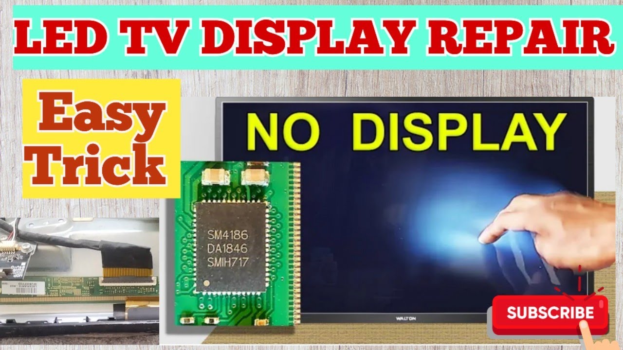 Samsung 32 inch LED TV No Display Problem Solution with Practical 🔥🔥🔥 ...