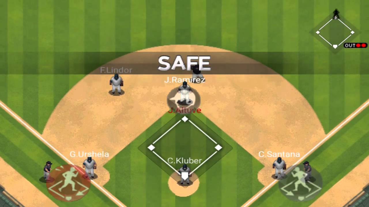 MLB 9 innings gameplay (game 1)racking up points - YouTube