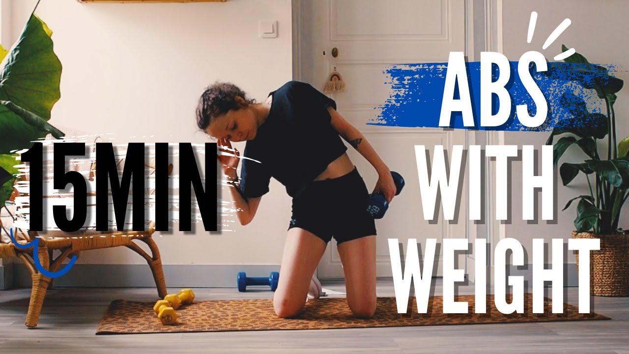 15Min Abs With Weight | Intense & Burning Abs Workout 🔥 - YouTube