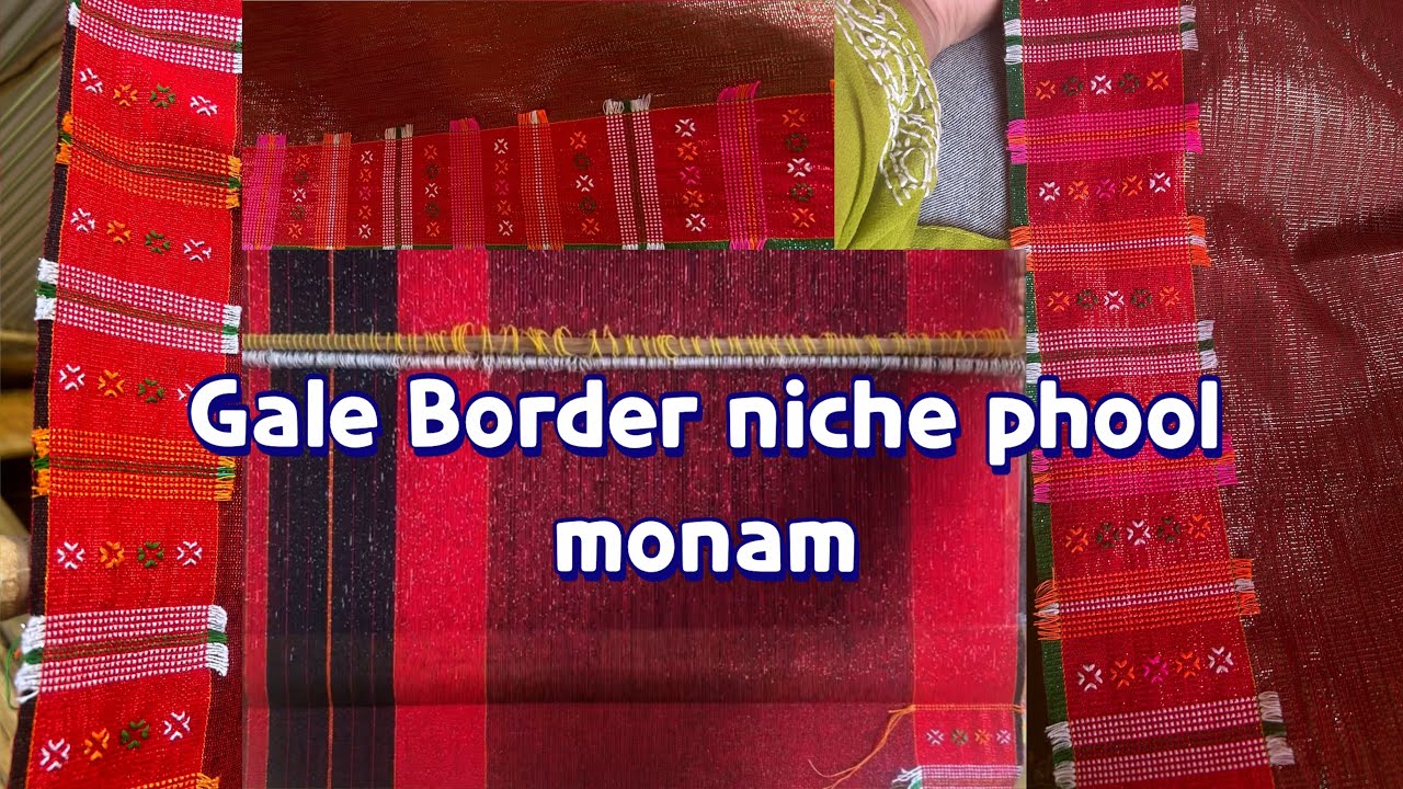 Gale Border rumking(niche )phool monam Tutorial| adi Traditional Gale ...
