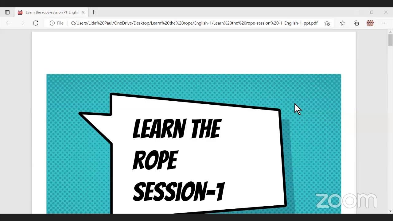 Learn the Rope - English I - YouTube