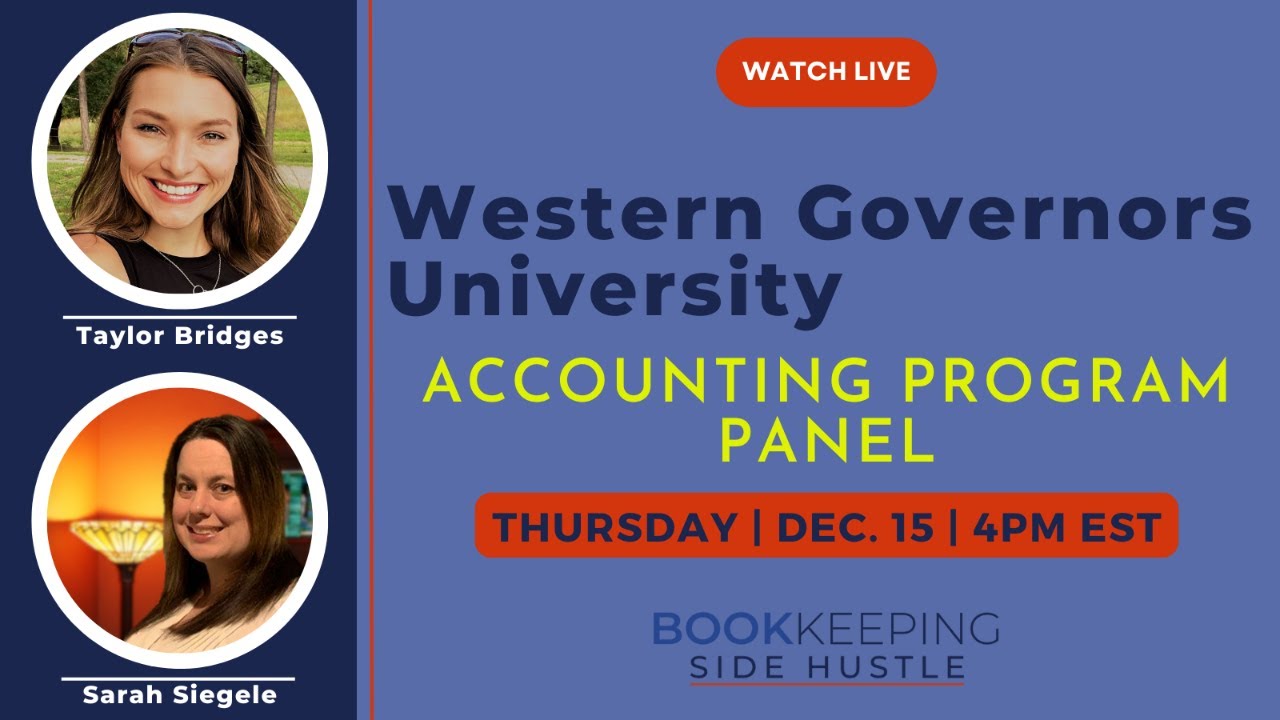 Western Governors University: Accounting Program Panel - YouTube