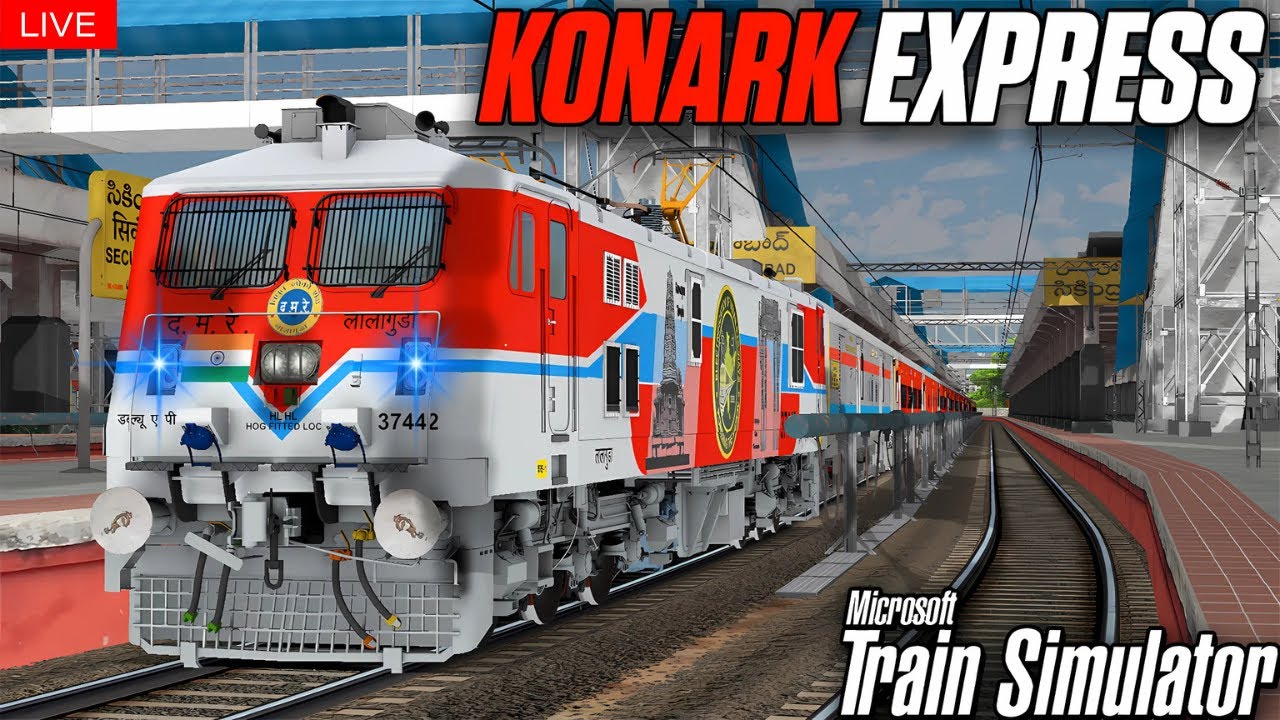 Early Morning Journey on 11019 Konark Express | Indian Train Simulator ...