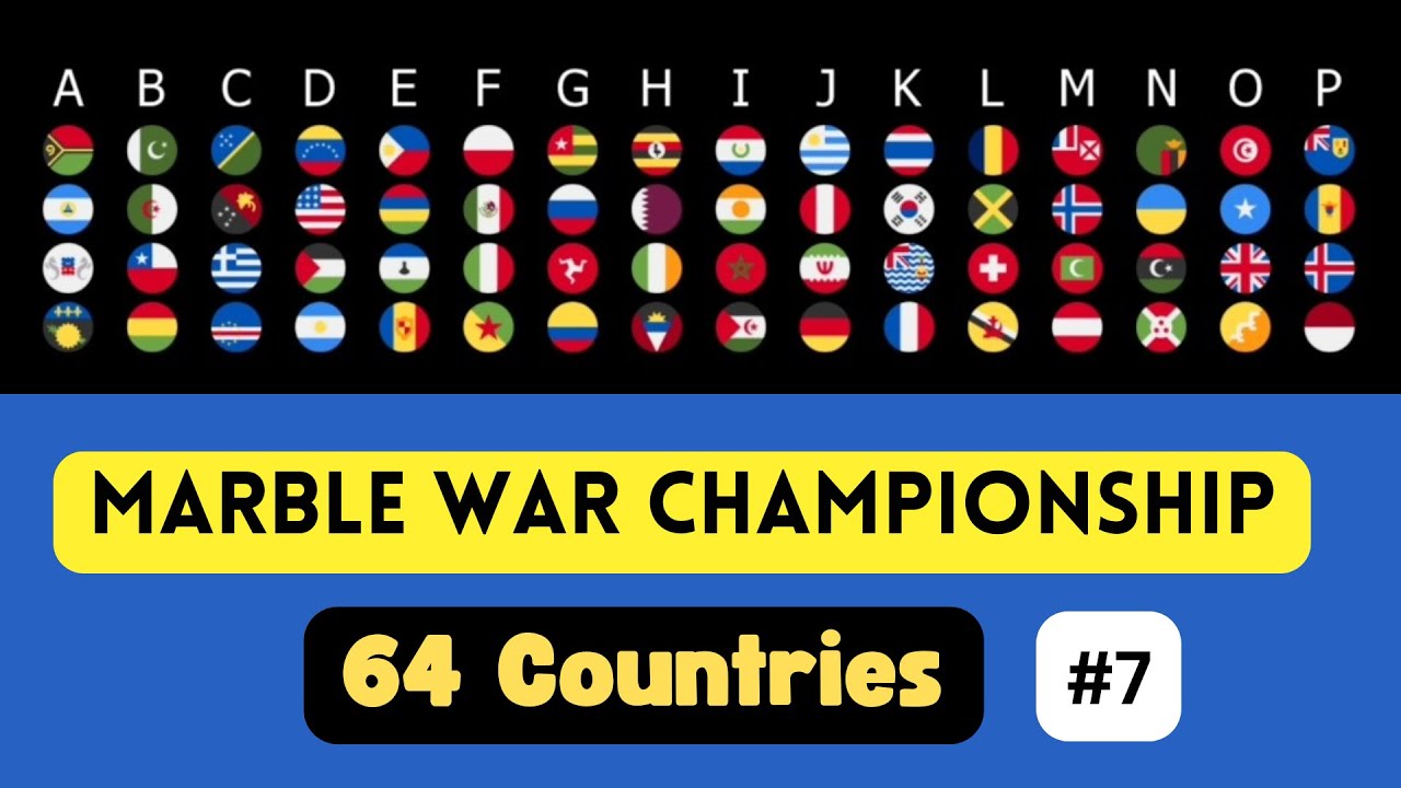 64 Countries Marble Territory War Championships Tournament - The Epic ...