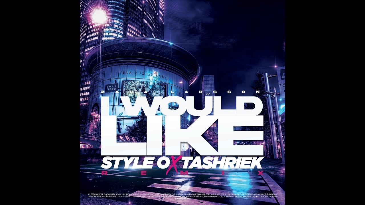 Zara Larsson - I Would Like (Style O X Tashriek Remix) - YouTube Music