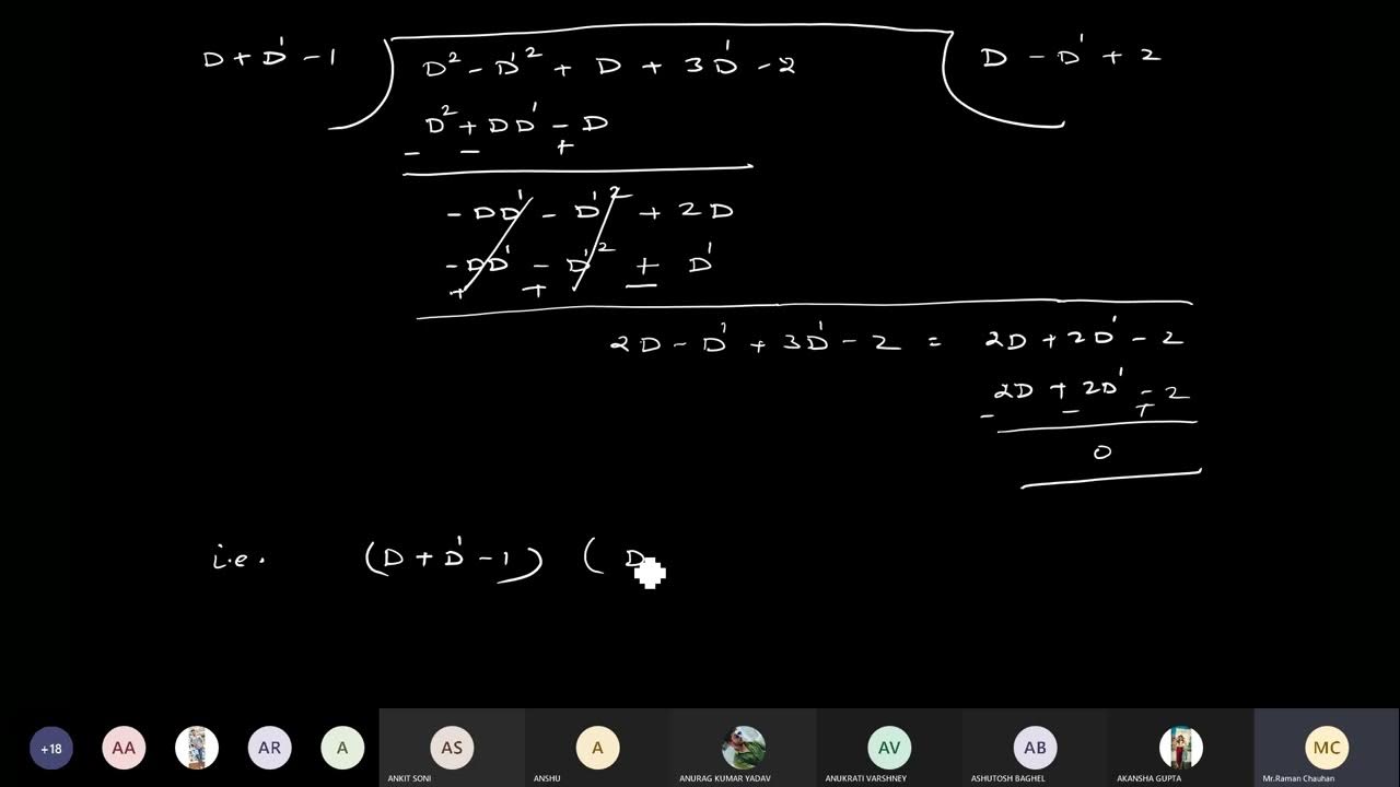 Lec-6 Second order Non-Homogeneous PDE - YouTube