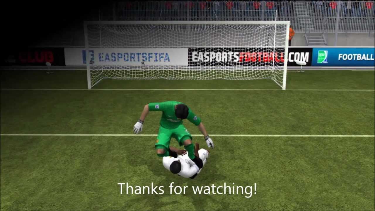 Fifa 13 - Keeper kicks player after penalty miss! - YouTube