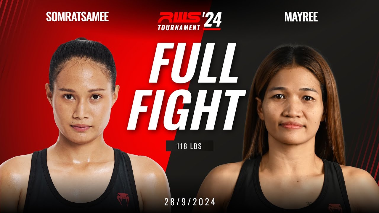Full Fight l Somratsamee Manop Muay Thai Gym vs Mayree Khongsittha Muay Thai I RWS - YouTube
