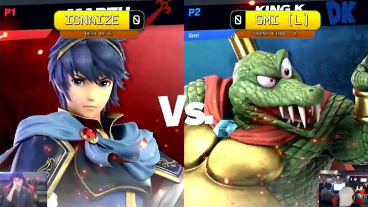 Ignaize (Marth, MewTwo) vs 5Mi (King K Rool, Captain Falcon) - Show ...