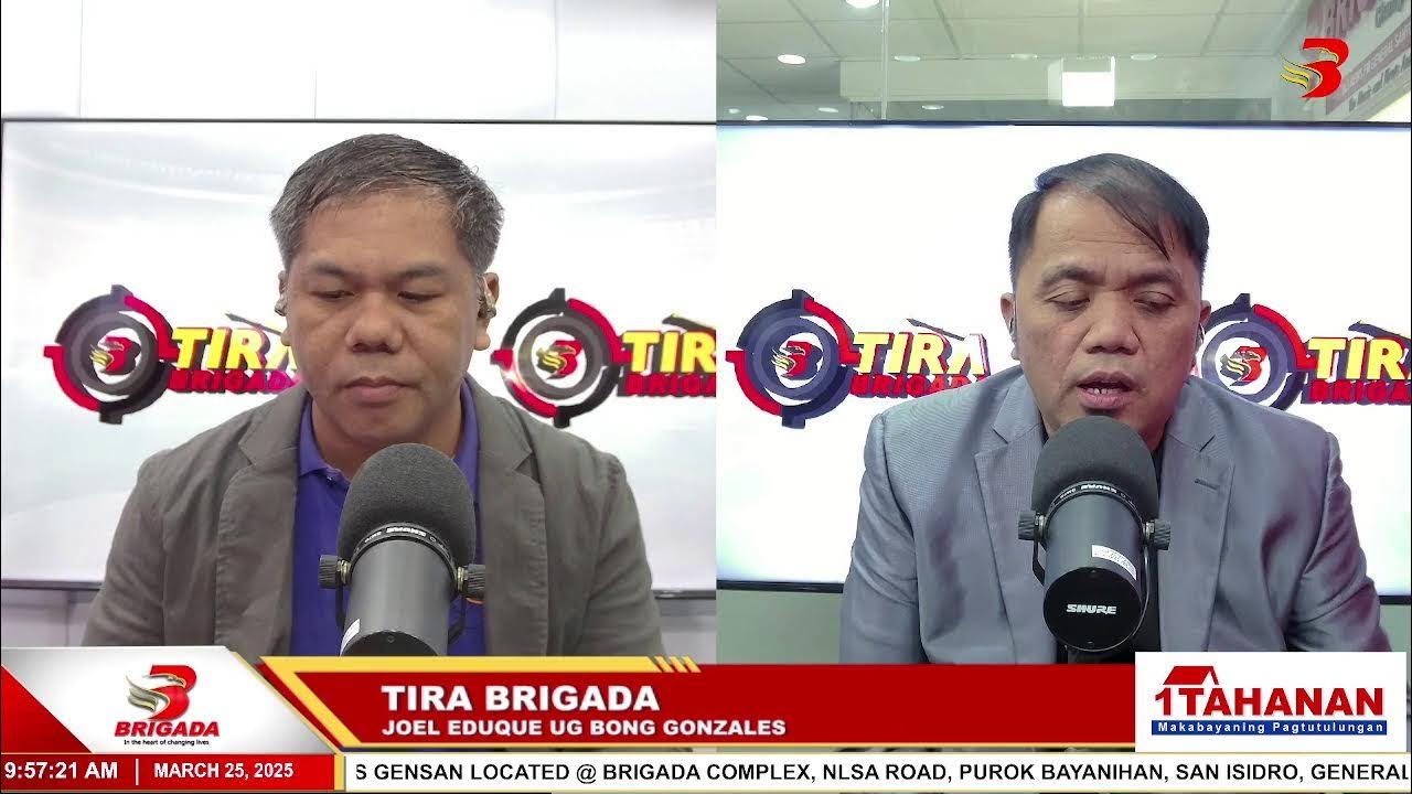 TIRA BRIGADA | MARCH 25, 2025 | KAUBAN SI JOEL EDUQUE UG BONG GONZALES - YouTube