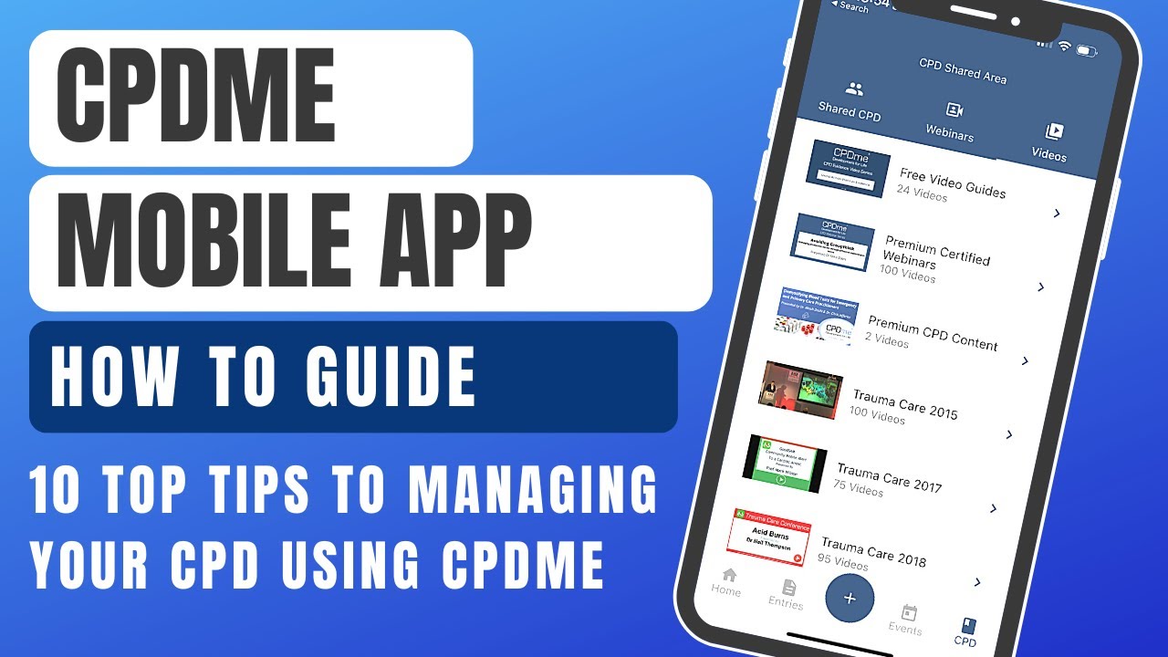 10 Top Tips to Managing your CPD using CPDme Presented by Andrew ...