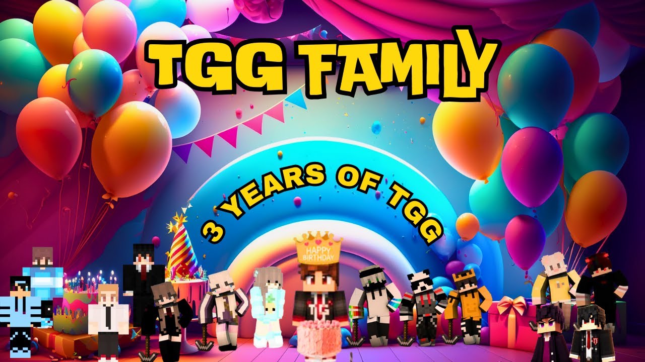 Happy 3rd anniversary of TGG Family YT Channel 🤩🤩😍 | Minecraft bedwars Live | TGG #shortsfeed ...