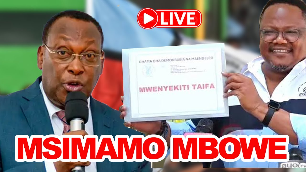 🔴LIVE: MBOWE ATOA TAMKO - KUGOMBEA UWENYEKITI CHADEMA - YouTube
