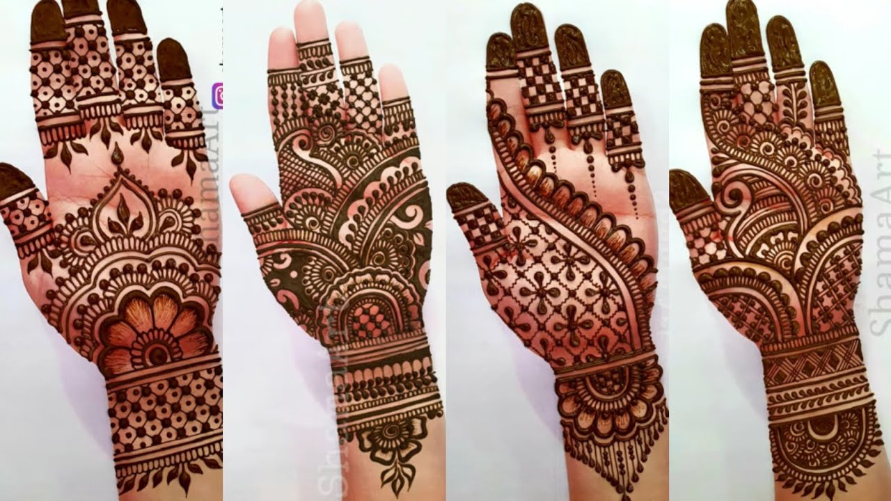 Top 4 Easy Simple Special front hand Mehndi Design | Mehandi design ...
