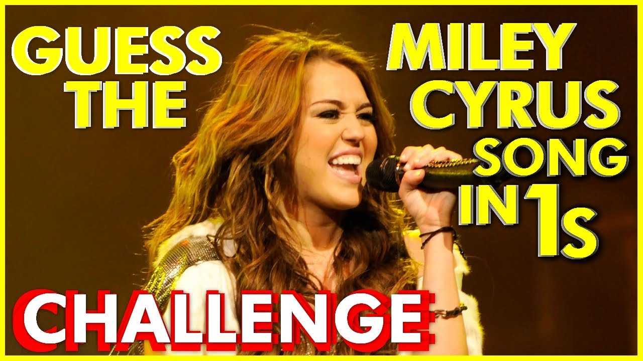 Guess The Miley Cyrus Song In 1 SECOND - Challenge! - YouTube