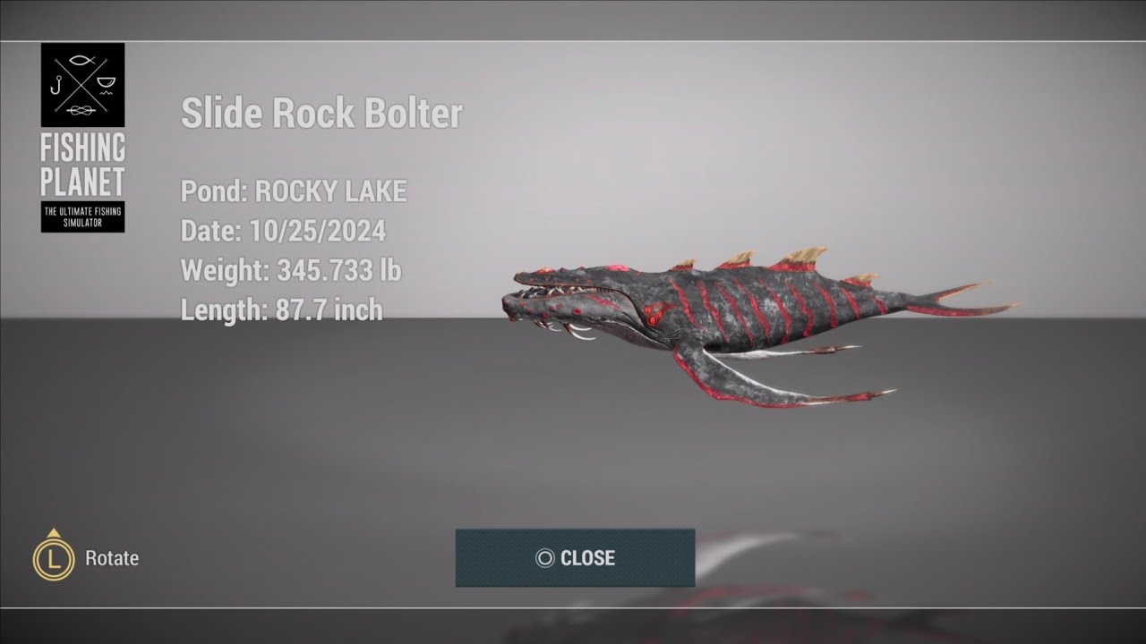 Catching The TERRIFYING Whale "Slide Rock Bolter" on Stream! | Fishing ...