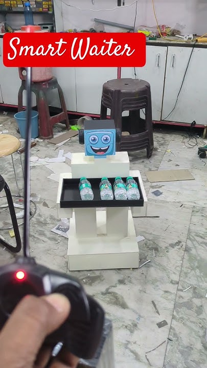 Smart waiter humanoid robot Arduino based with remote control diy Homemade #robot #humanoidrobot ...