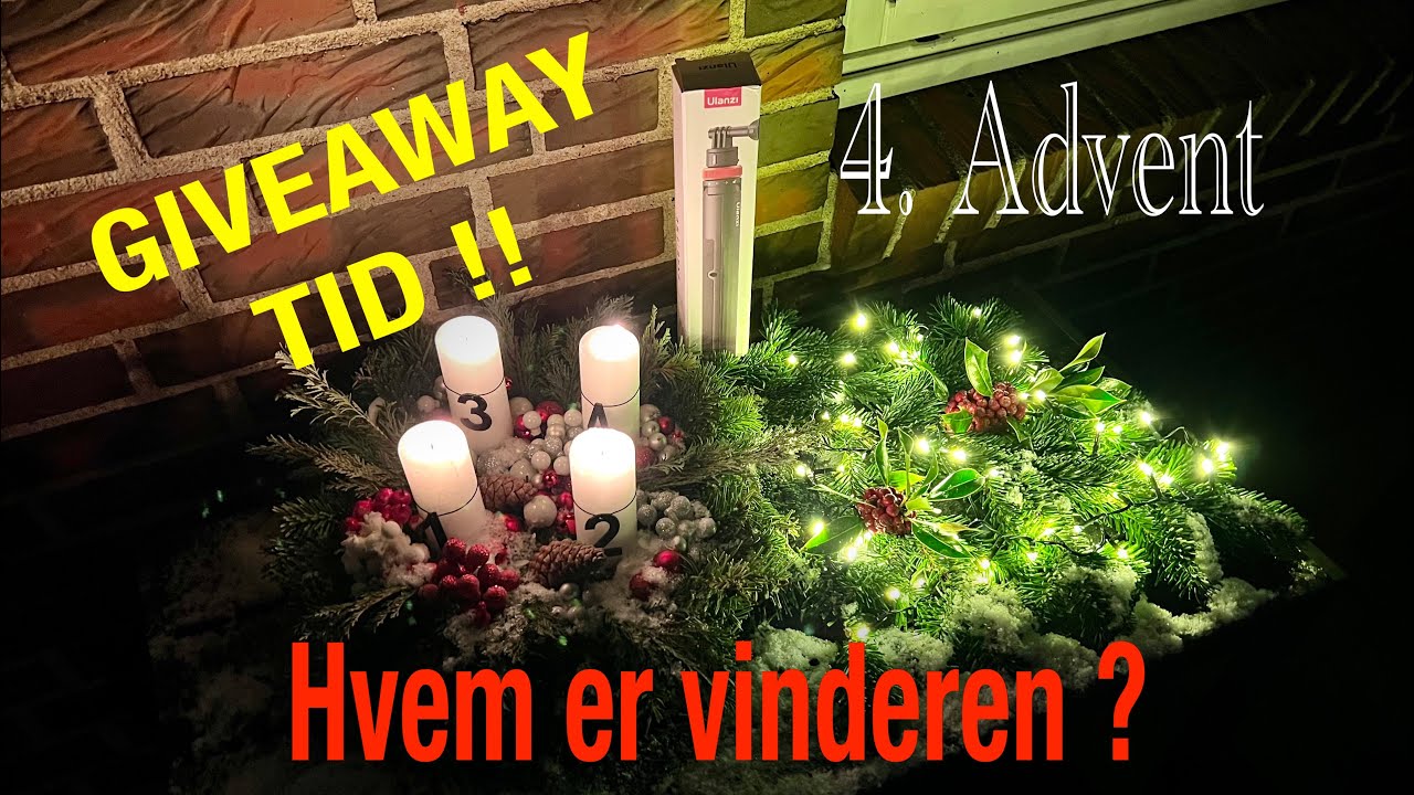 4. Advent - Vinderen af GIVEAWAY er ? "Pelle vælger vinderen" - YouTube