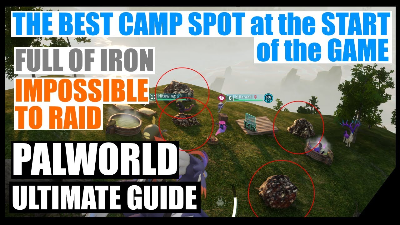 Easy infinite iron ore in the best camp spot at the start of the game ...